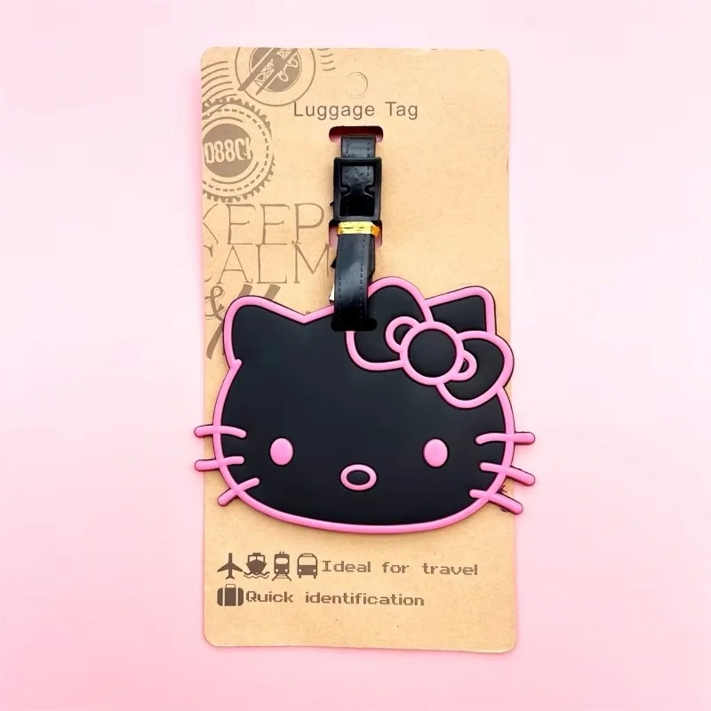 Hello Kitty | Accessories | Hk942 Hello Kitty Black And Pink Luggage ...